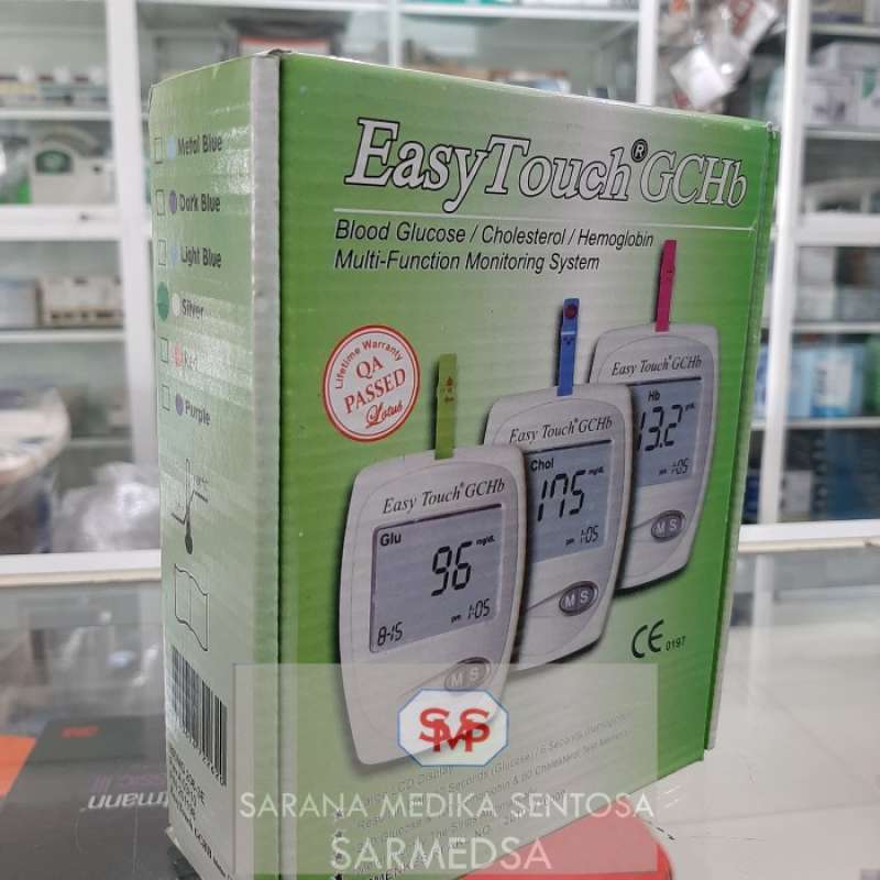 Promo Alat Easy Touch Gchb Cek Gula Darah, Cholestrol, Hemoglobin ...