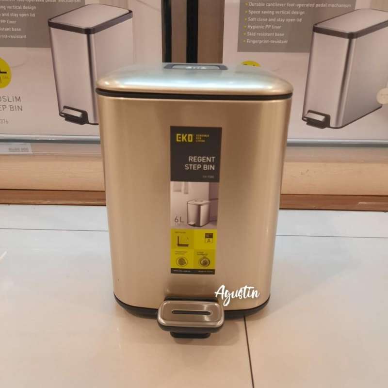 Jual Eko Tempat Sampah Stainless Pedal Injak - 12 Liter di Seller By.Agustin - Jaka Setia, Kota ...