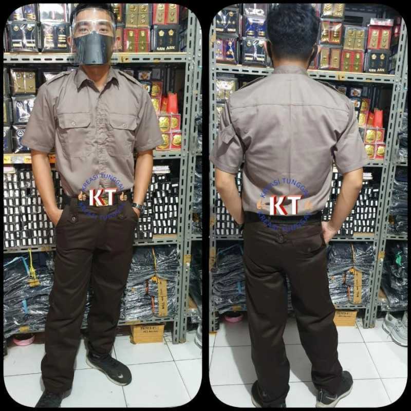 Jual seragam pdh satpam/security/baju satpam coklat terbaru - XXXL ...