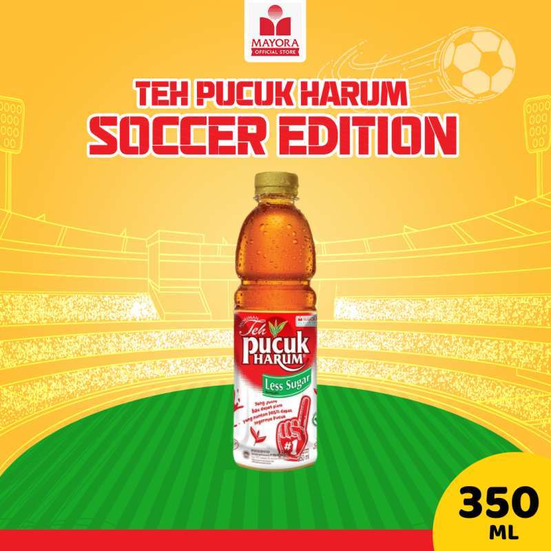 Jual Teh Pucuk Harum Less Sugar Soccer Edition 350ml di Seller Mayora ...