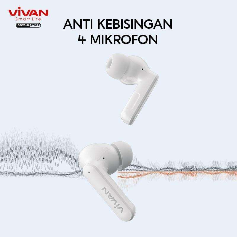 Jual Vivan Liberty T600nc Earphone Headset Tws Bluetooth 5.2 Waterproof ...