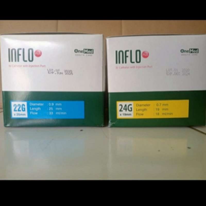 Promo Jarum Infus Inflo Iv Catheter 24g X 19mm Onemed Isi 50pcs Diskon ...