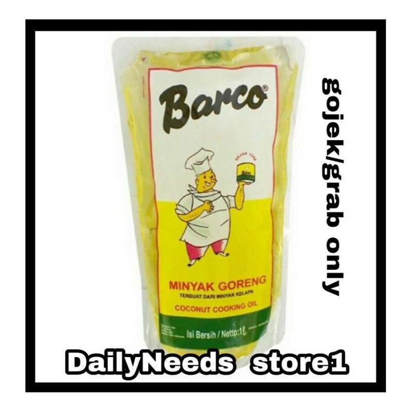 Jual Barco Minyak Goreng Kelapa 1 Liter| Barco 1L Refill di Seller ...