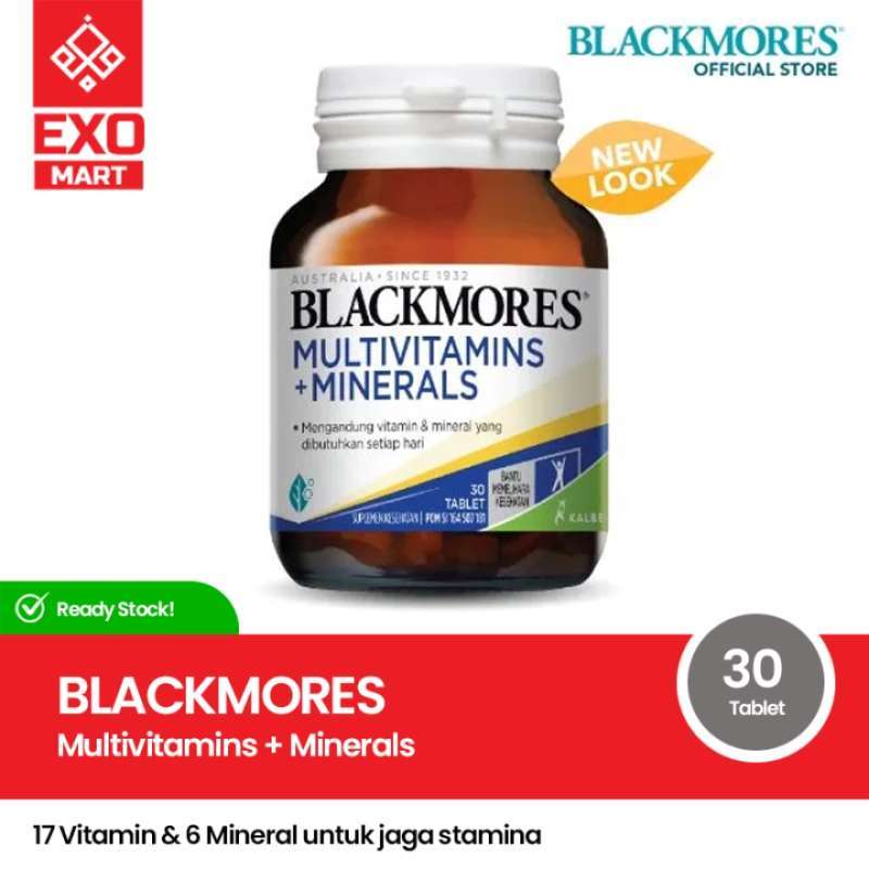 Jual Blackmores - Multivitamins + Minerals Multivitamin Mineral 30 Tablet Bpom Kalbe Di Seller ...