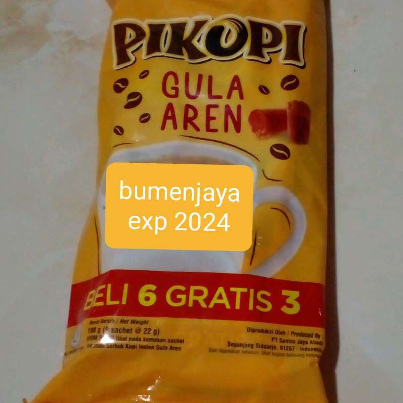 Jual Pikopi Gula Aren Per Pack Isi 9 Kopi Kapal Api Pikopi di Seller ...