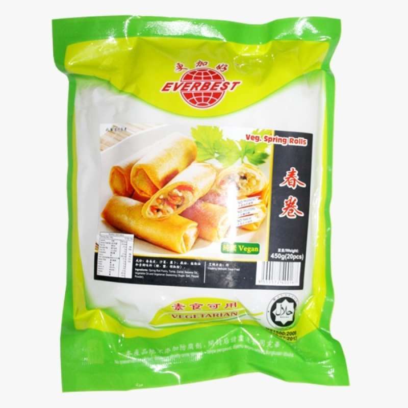 Jual Everbest Spring Roll Vegetarian I Veg Spring Rolls - 450 Gram di ...