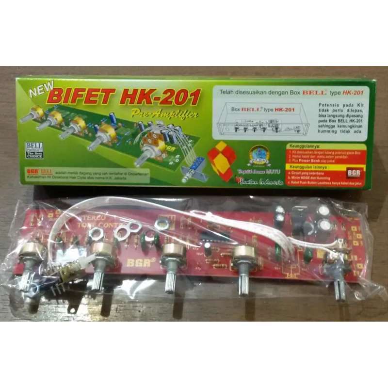 Jual Kit Module Pre Amplifier Dengan Tone Control Bifet Bell HK-201 ...