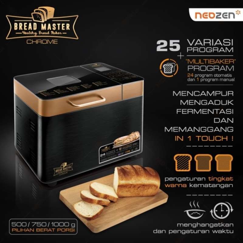 Promo Breadmaster Chrome - Alat Mesin Pembuat Roti Garansi Resmi Diskon ...