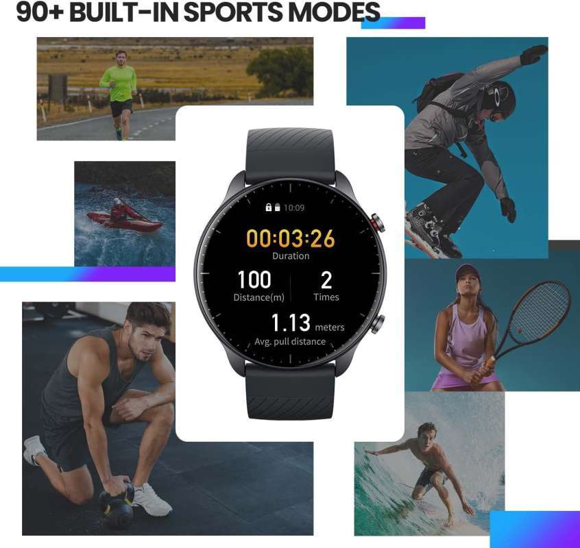 Jual Amazfit Gtr 2 New Version 2022 - Thunder Black Di Seller Jikalaku ...