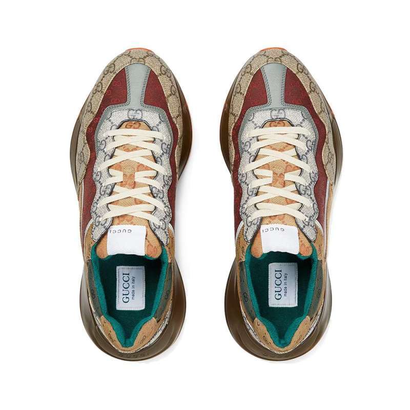 Jual Gucci Gg Rhyton Sneaker In Brick Red Original Gg Canvas Di Seller ...