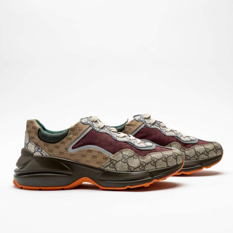 Jual Gucci Gg Rhyton Sneaker In Brick Red Original Gg Canvas Di Seller ...