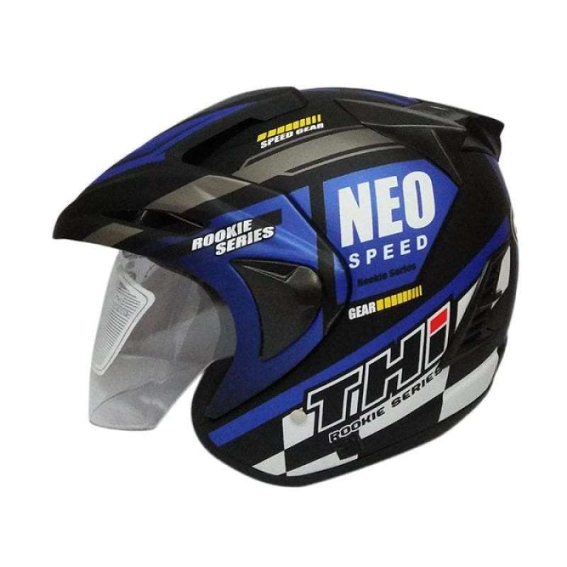 Promo Thi Helmet Neo Blue Black Doff - Sni Diskon 50% Di Seller Bengkel ...