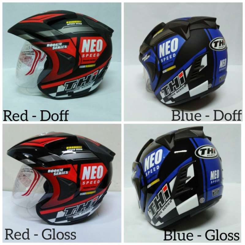 Promo Thi Helmet Neo Blue Black Doff - Sni Diskon 50% Di Seller Bengkel ...