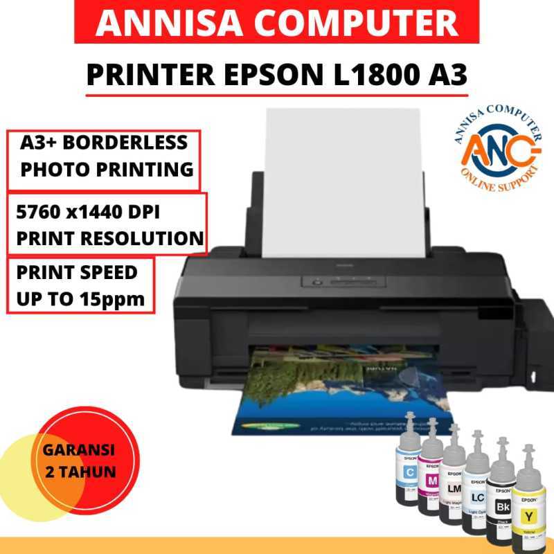 Jual Epson L1800 Photo Ink Tank A3+ (6color) / Printer Epson / 1800 di ...