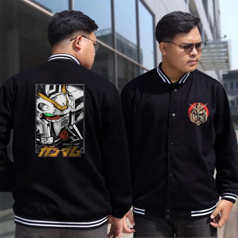 Jual Jaket Base Ball/Varsity Pria Sablon Anime Gundam HERO - RX 78 2 ...