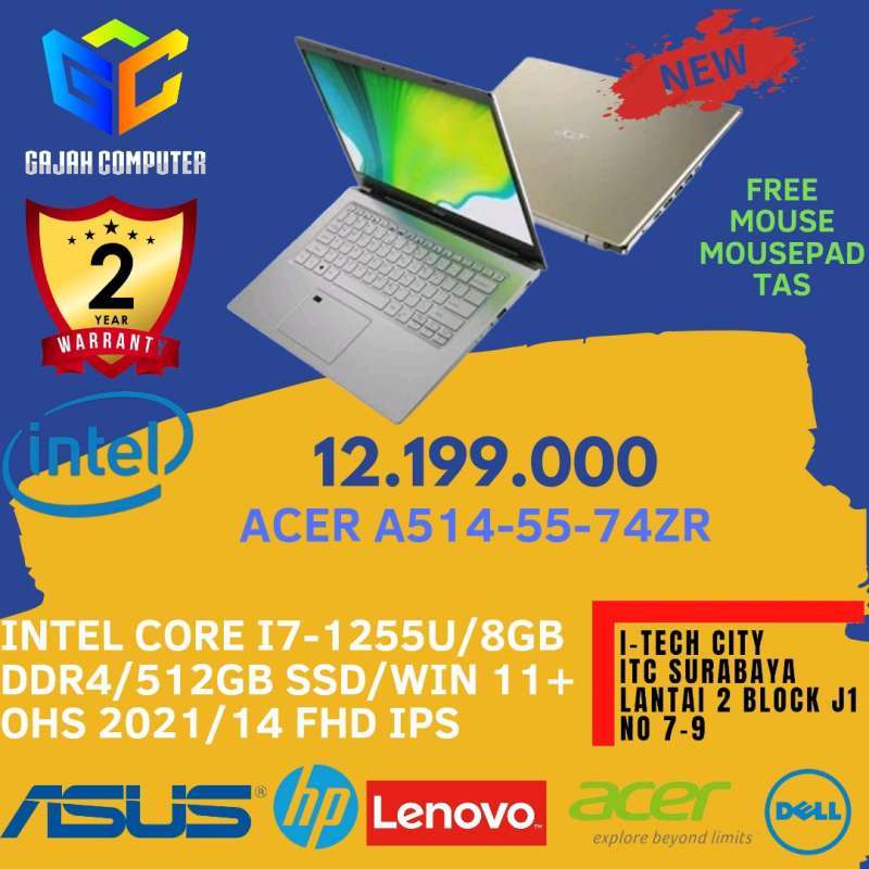 Jual Acer A514 55 Original Murah - Harga Diskon Maret 2024 | Blibli