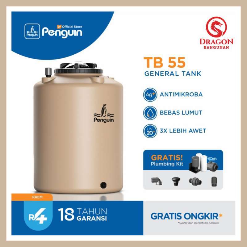 Jual Penguin Tb 55 / Toren Penguin 500 Liter / Tangki Air Penguin 500 Liter - Peach Di Seller ...