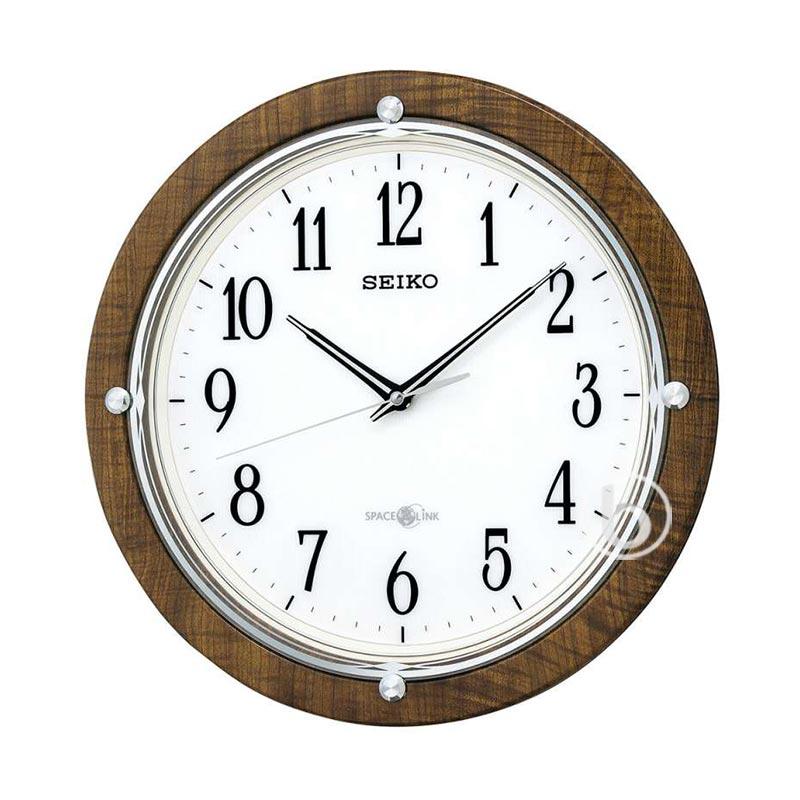 Jual Seiko Space Link GPS Qxz-004b Atomic Clock Precision Jam Dinding ...