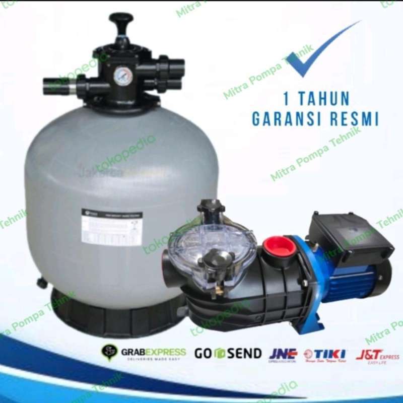 Jual Pompa Kolam Renang 1/2hp Paket Pompa Kolam Sand Filter Emaux 16in ...