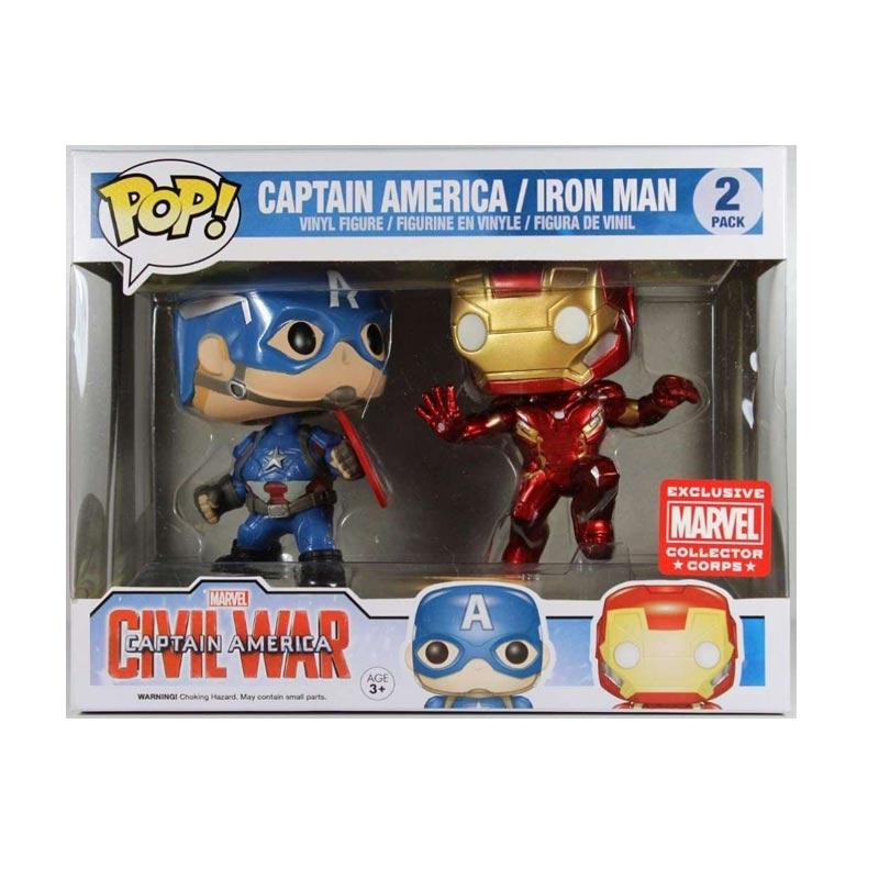Jual Funko Pop Civil War Iron Man Captain America Exclusive Collector ...