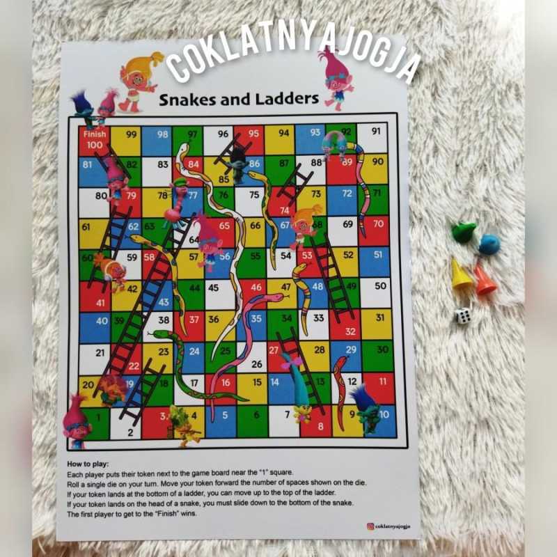 Jual Souvenir Custom Permainan Ular Tangga (snake Ladders) Di Seller ...