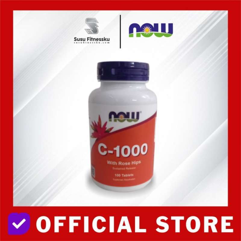 Promo Now Vitamin C 1000 Sustained Release with Rose Hips 100 Tablet Now ORIGINAL Diskon 20% di ...