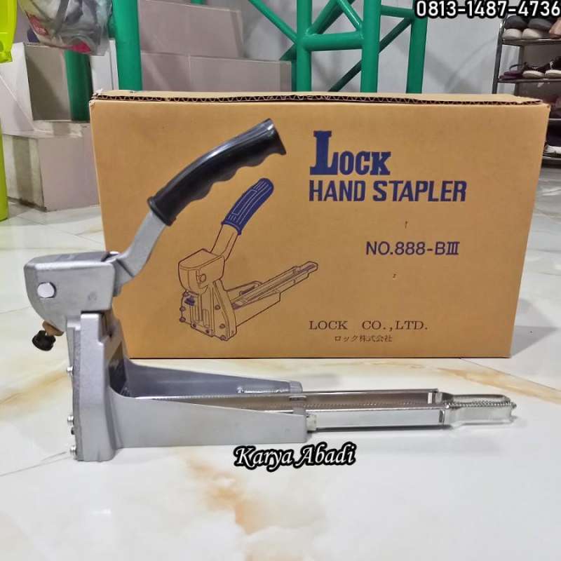 Jual Lock Hand Stapler 19mm Made In Japan / Alat Mesin Staples 3518 Di ...