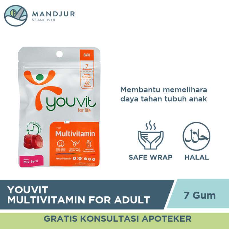 Promo Youvit Multivitamin For Adult Sachet - Multivitamin Gummy Dewasa ...