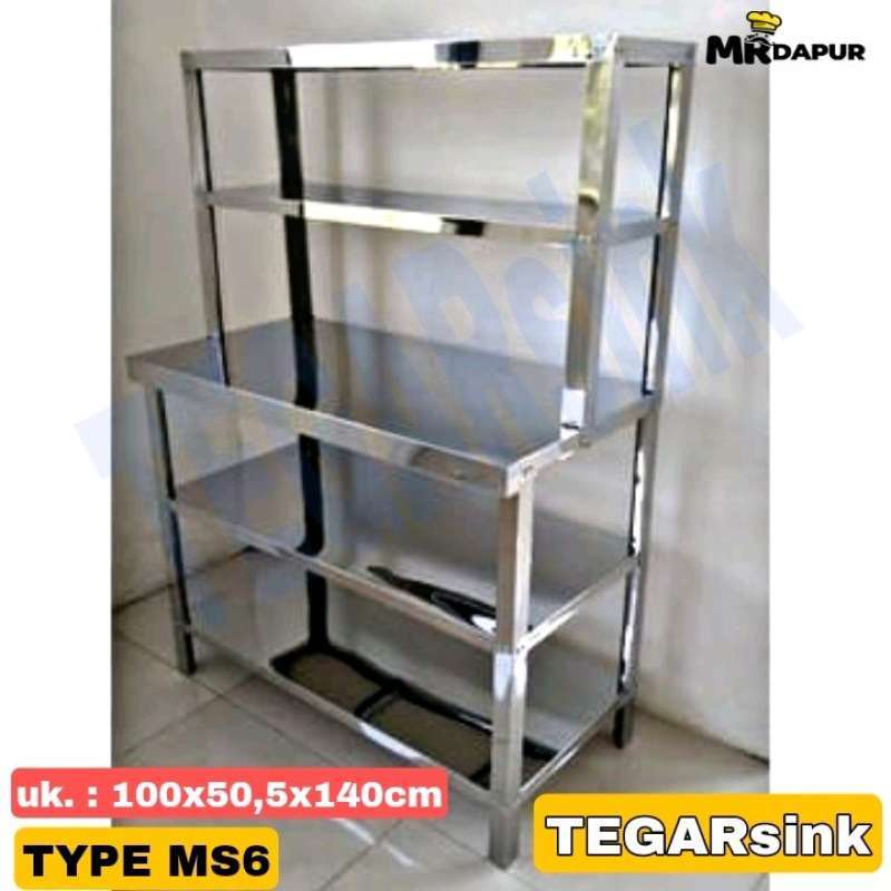 Jual Meja Dapur Rak Stainless Steel Mr Dapur Type Ms6 Di Seller Tegar ...