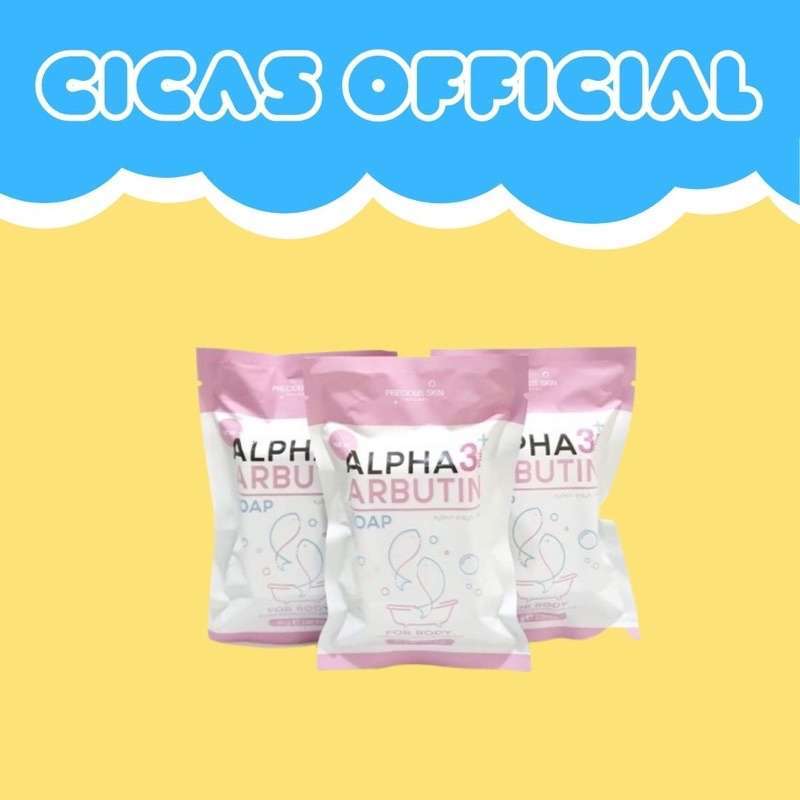 Jual ALPHA ARBUTIN 3 PLUS COLLAGEN WHITENING BODY SOAP / SABUN MANDI ...