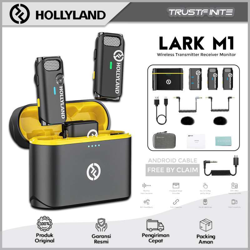 Promo Hollyland Lark M1 Duo Portable Wireless Microphone - Garansi ...