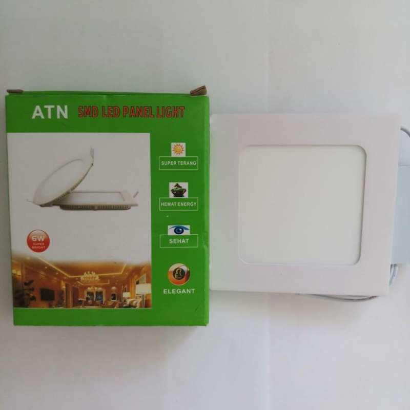 Jual Downlight panel 6w segiempat/square/Downlight led inbow 6W Atn ...
