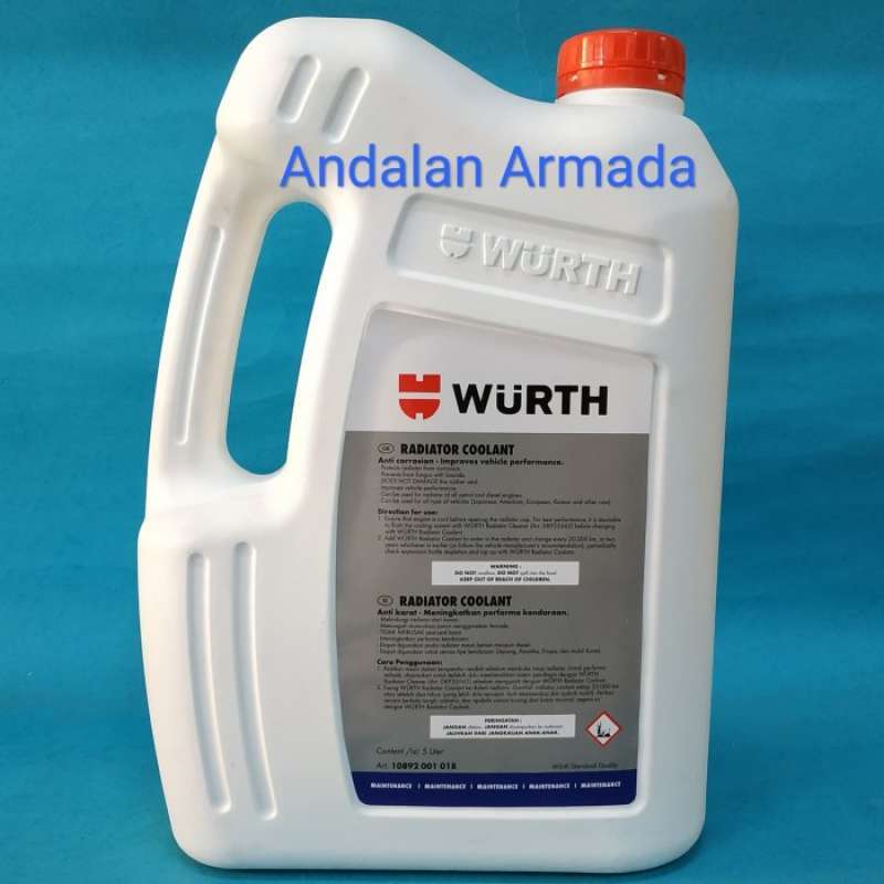 Jual Wurth Radiator Coolant (merah/red) 5liter Di Seller Shanum Oto ...