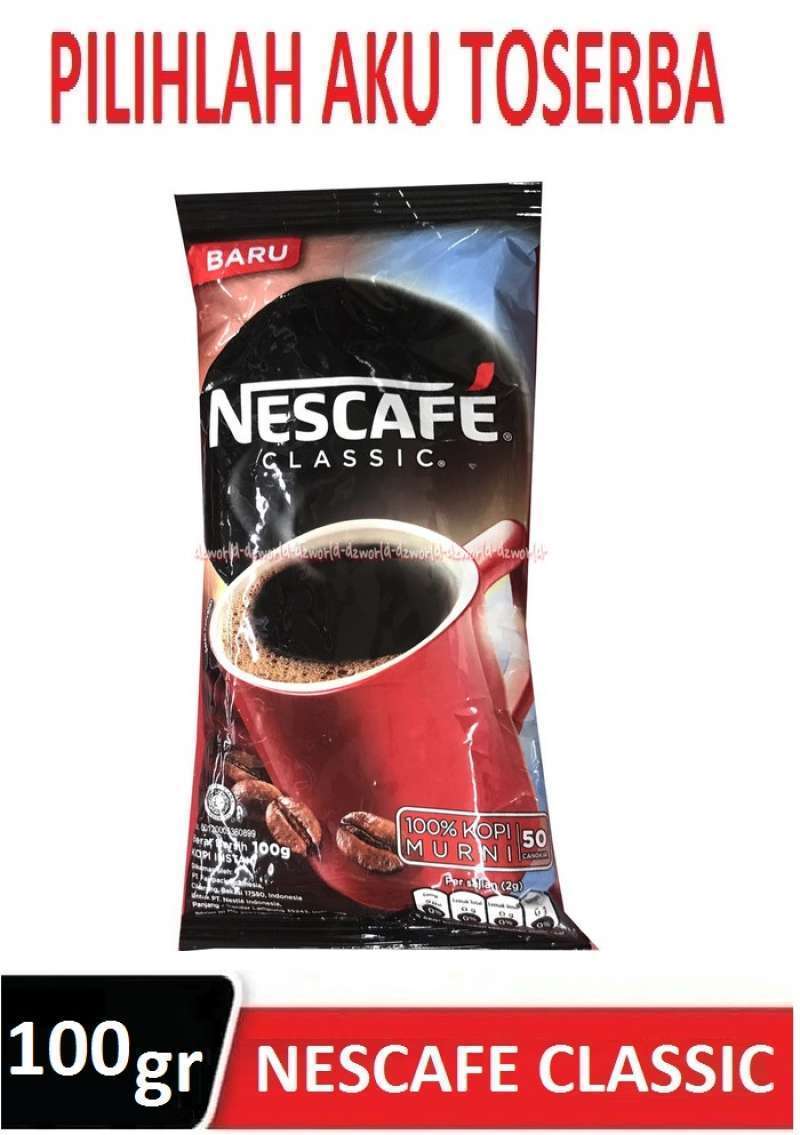 Jual Kopi Nescafe Classic 100 Gram Harga Satuan Termurah - Harga Grosir ...