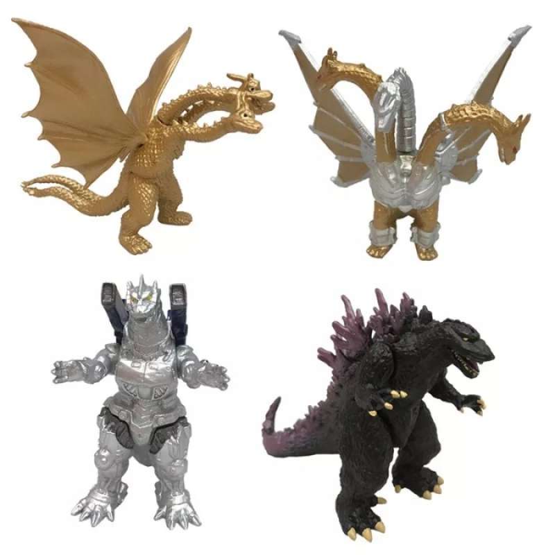 Jual ACTION FIGURE GODZILLA SET ISI 4 MAINAN FIGURE MONSTER GODZILLA ...