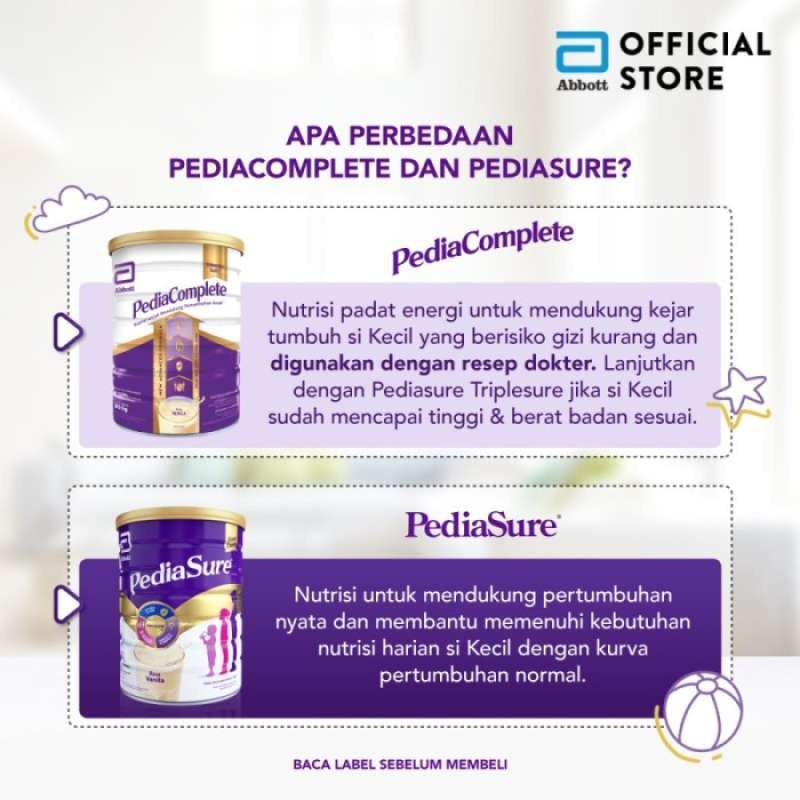 Jual Pediasure Complete Vanila 850 gr (1-10 tahun) Susu Pertumbuhan ...