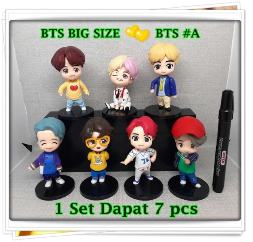 Jual SET OF 7 FIGURE KPOP IDOL / TINY TAN BTS BT21 BIG SIZE - JUMBO di Seller Vee Vonix ...