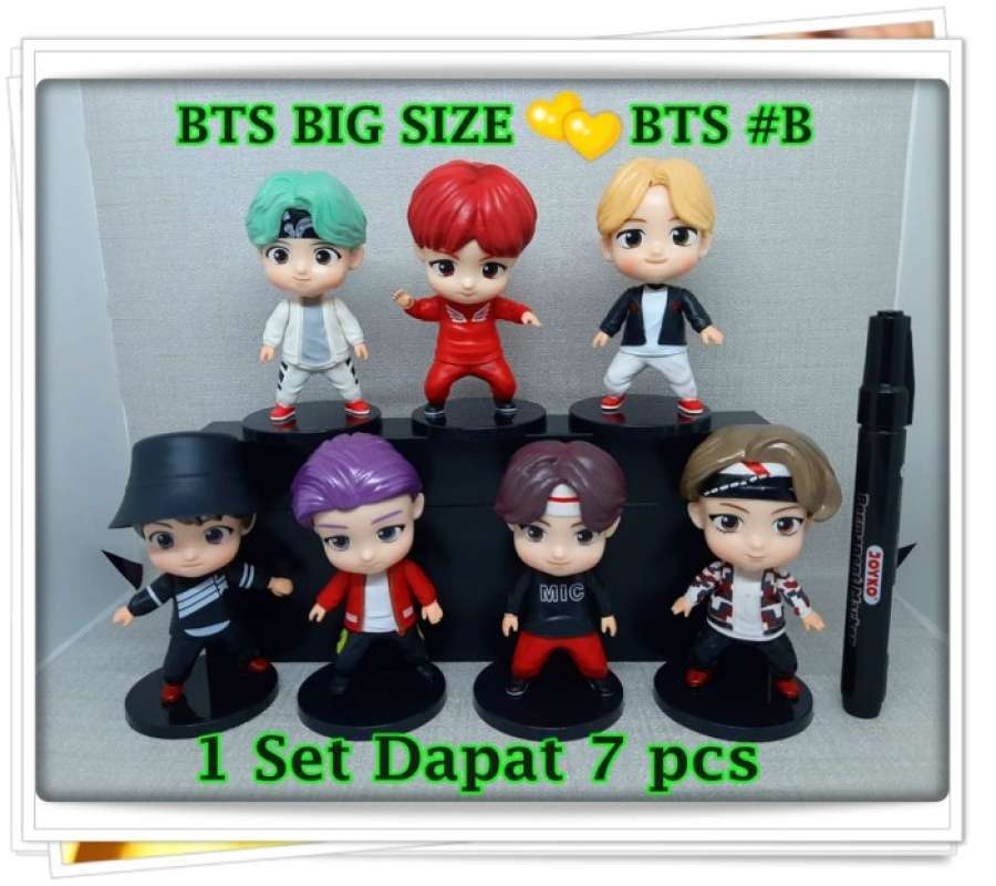 Jual Set Of 7 Figure Kpop Idol / Tiny Tan Bts Bt21 Big Size - Jumbo - Big Size #c Di Seller Vee ...