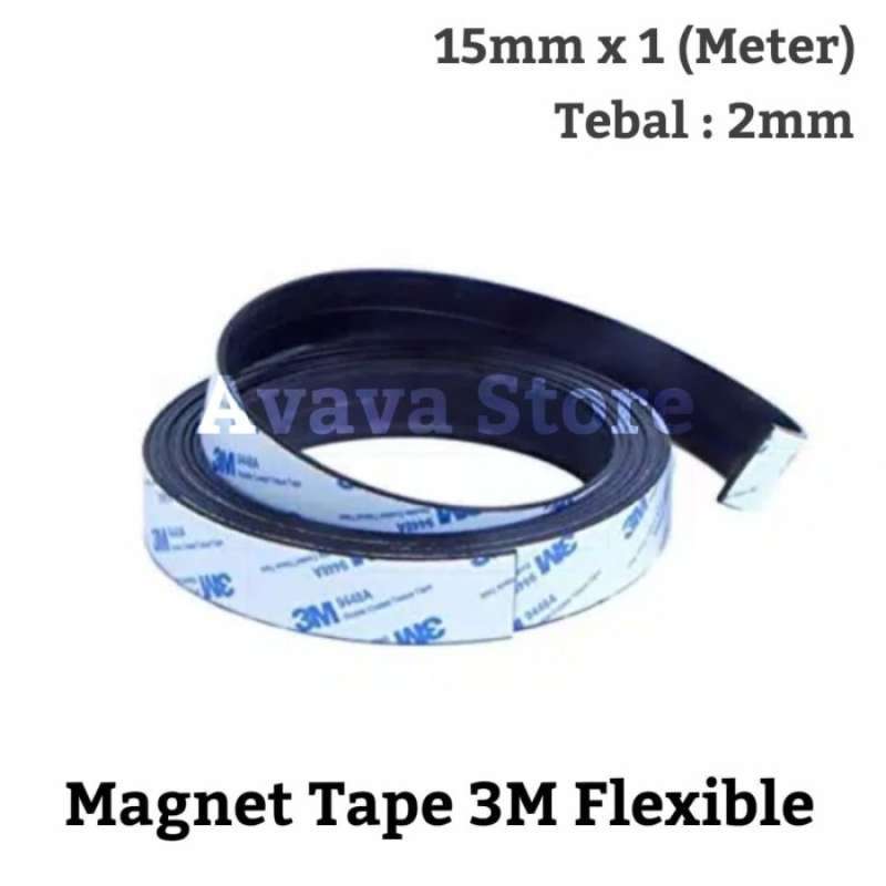 Jual Magnet Tape Strip 3m Flexible Tape 15mm X 1m Di Seller Moonflowers ...