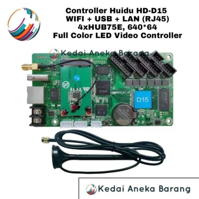 Jual Controller Huidu Hd-d15 Wifi Hd D15 Lan Usb Card Videotron Di Seller Toko Riobrian - Pondok ...