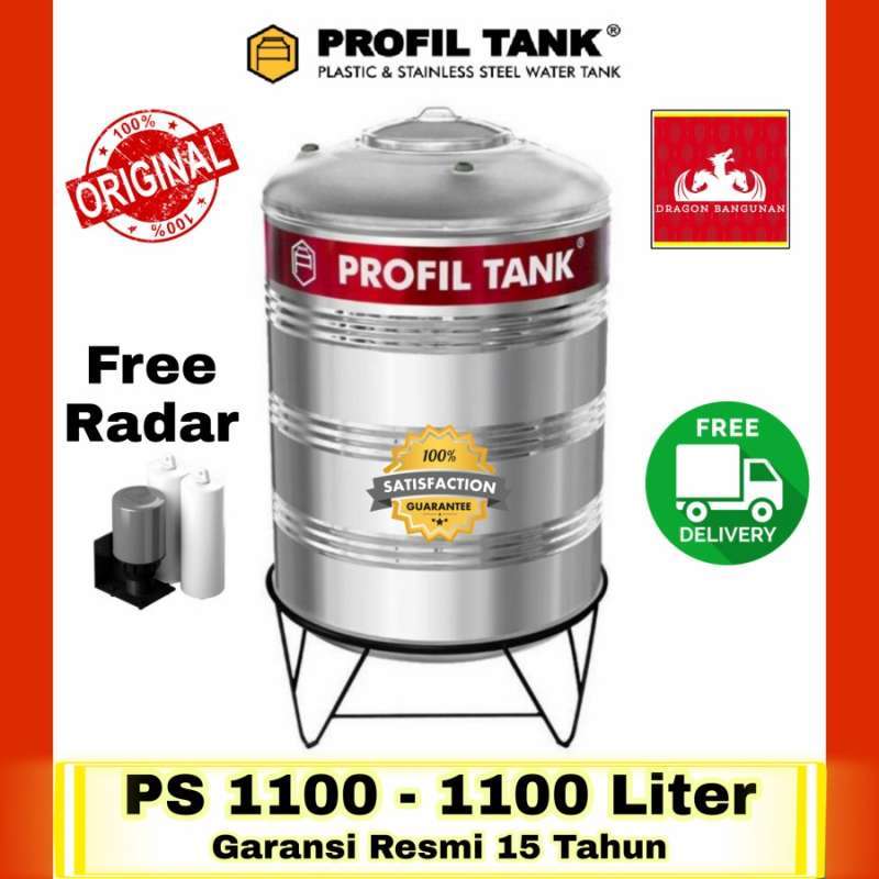 Jual Tangki Air Stainless Profil Tank PS 1100 + Kaki - Toren Profil 1100 di Seller DRAGON ...