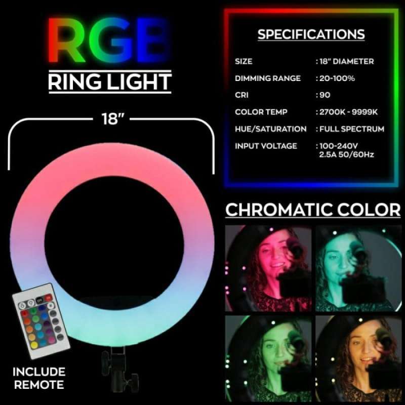 Promo RGB Ring Light atau Glamour Ring Light Diskon 6% di Seller rooms ...