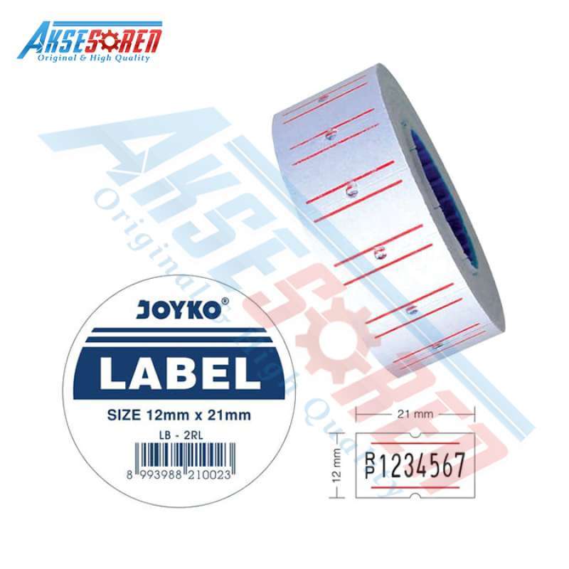 Jual Kertas Label Harga Joyko 1 Baris [lb-2rl/10 Roll] / Isi Ulang ...