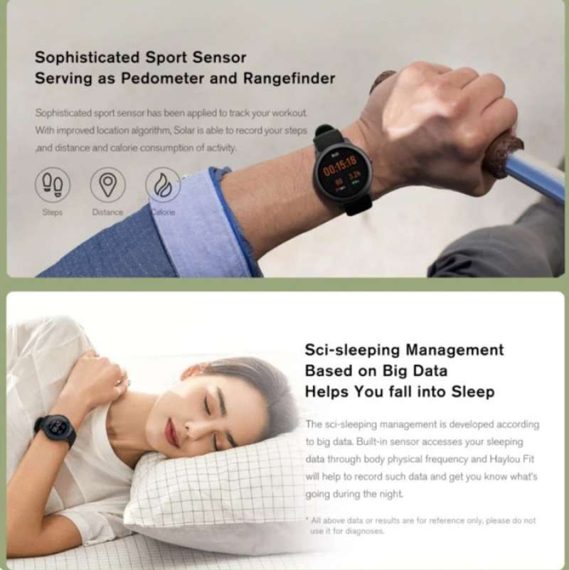 Jual Haylou Ls05 Solar Tft Touch Screen Smartwatch Ip68 Global Version ...