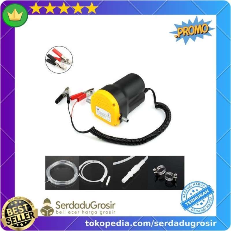 Jual Pompa Elektrik Portable Transfer Oli Bensin Mobil Fluid Pump 12v ...