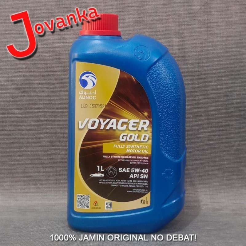 Jual Adnoc Voyager Gold 1 Liter - Adnoc Oil 5w 40 - Oli Motor Mobil Di ...