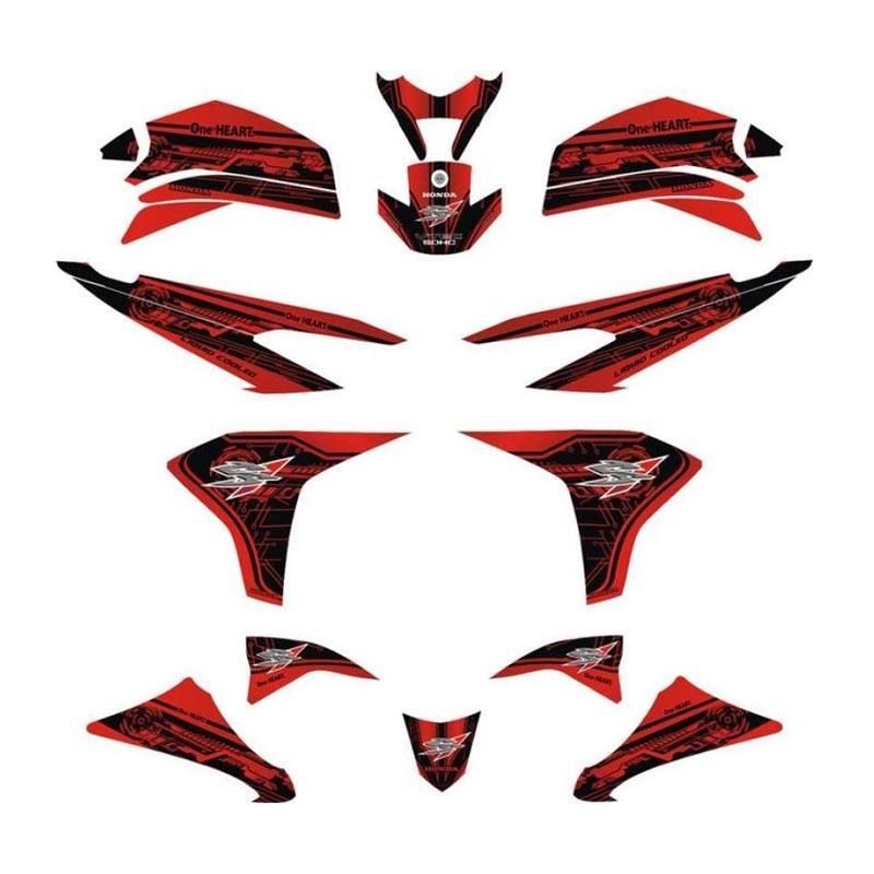 Jual Master Decal Modif Stiker Motor for Honda Cs1 Tekno - Hitam List ...