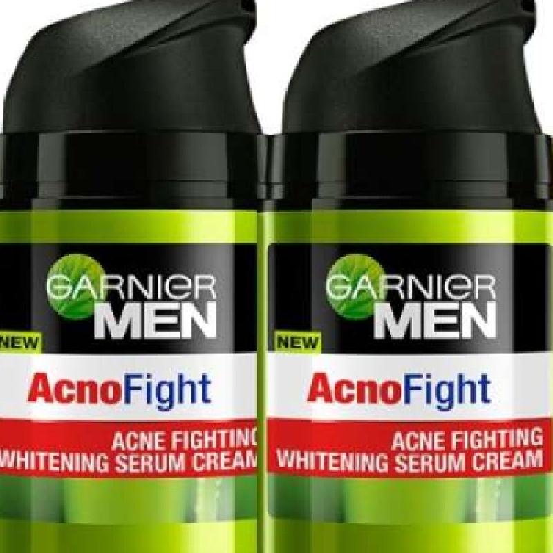 Jual Garnier Men Acno Fight Brightening Serum Cream 40ml Twinpack di Seller Million Beauty Care ...