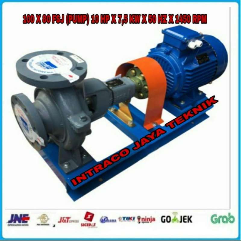 Jual Pompa Ebara 100 X 80 Fsj + Motor - Dinamo Adk 10hp 7,5kw 50hz ...