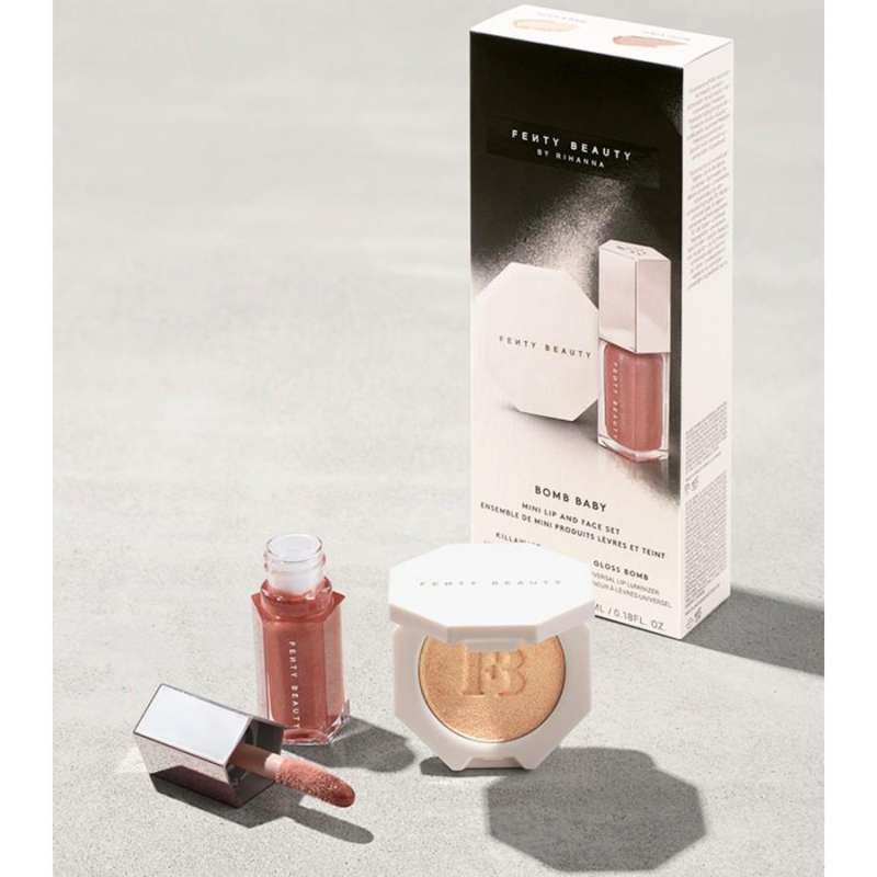 Jual Fenty Beauty - Bomb Baby (mini Lip Gloss Bomb & Killawatt ...